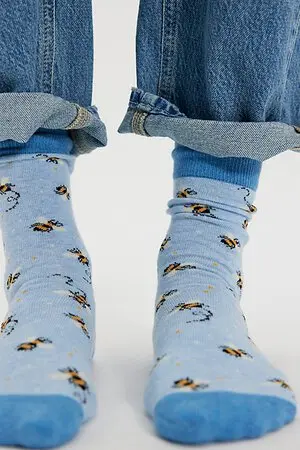 CONSCIOUS STEP Protect Crew Socks 3-pack - Pollinators
