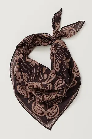 Free People Offshore Printed Bandana - Brown