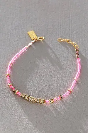 IWONA LUDYGA DESIGN Crystal Bracelet Hot Pink