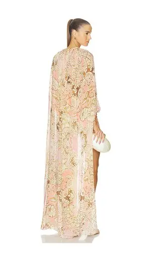 Hemant & Nandita Mini Dress With Cape - Ivory