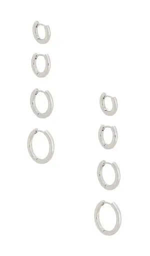 LOVERS AND FRIENDS Kenny Earring Set - Silver
