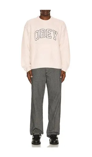 Obey Classic Baggy Plaid Denim Pants