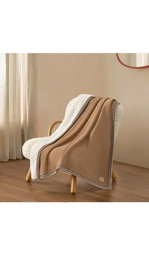 UGG HOME Kirkwood Uggbraid Throw Blanket In Brown