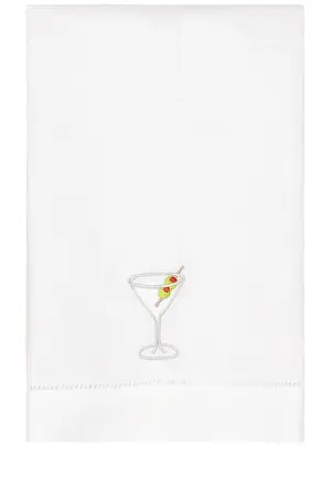 ABBODE Martini Tea Towel In White