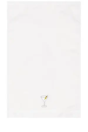 ABBODE Martini Tea Towel In White