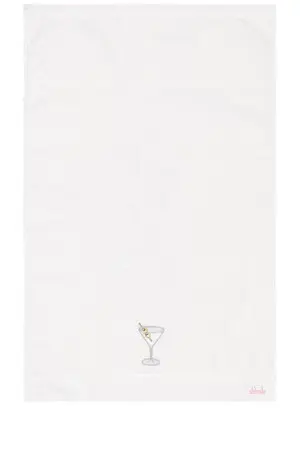 ABBODE Martini Tea Towel In White