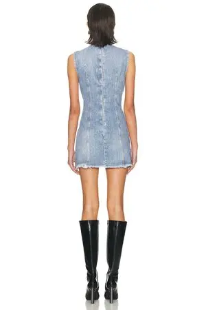 Acne Studios Denka Mini Denim Dress - Light Blue