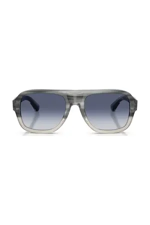 Burberry Pilot Sunglasses With Low Bridge Fit