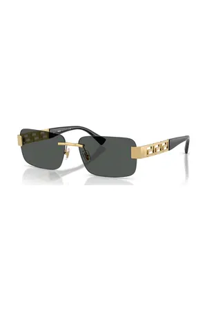 Versace Rectangle Sunglasses - Gold