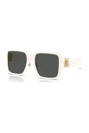 Versace Oversized Square Sunglasses With Medusa Plaque - Red