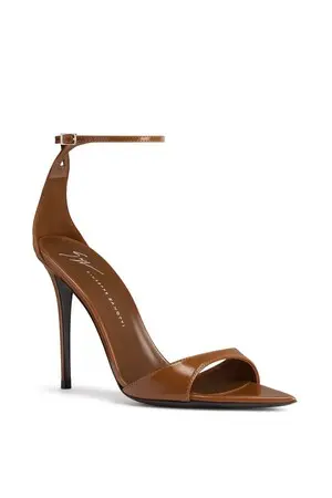 GIUSEPPE ZANOTTI Intriigo 105 Patent Leather Sandals - Brown