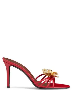 GIUSEPPE ZANOTTI Orchid Crystal Mule 90 - Red