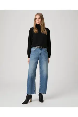 Paige Arellia Ankle Barrel Leg Jean - Denim