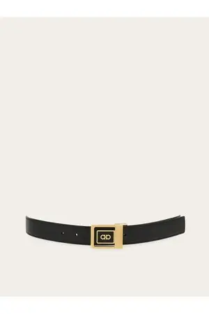 FERRAGAMO Reversible And Adjustable Belt - Black