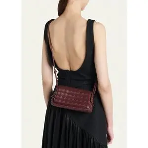 Bottega Veneta Nappa Leather Crossbody Bag - Fondant