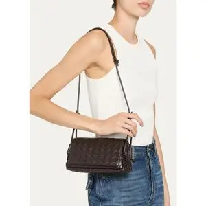 Bottega Veneta Nappa Leather Crossbody Bag - Fondant