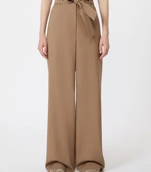 Max Mara Virgin Wool Parachute Trousers