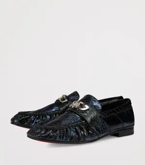 CHRISTIAN LOUBOUTIN Mocallista Patchwork Leather Loafers