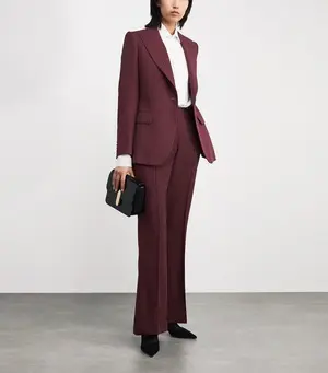 Brioni Silk-wool Flared Trousers