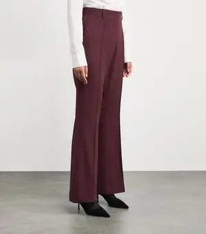 Brioni Silk-wool Flared Trousers
