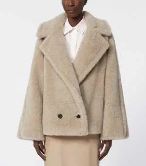 Max Mara Alpaca-cashmere-silk Teddy Jacket