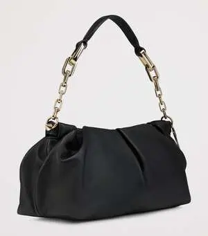 CHRISTIAN LOUBOUTIN Eva Leather Shoulder Bag - Black