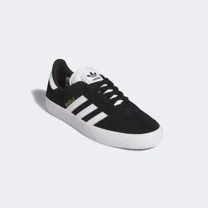 Adidas Gazelle Adv Sneakers - Core Black / Cloud White / Gold Metallic