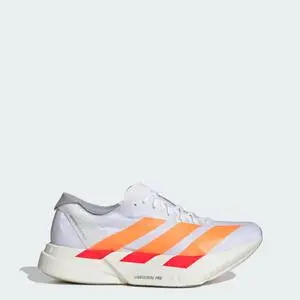 Adidas Adizero Adios Pro 4 Athletic Shoes - Cloud White / Lucid Orange / Lucid Red