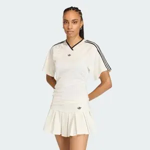 Adidas Rouched Football Jersey - Off White
