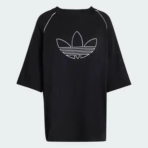 Adidas Originals Oversized Trefoil Logo T-shirt - Black