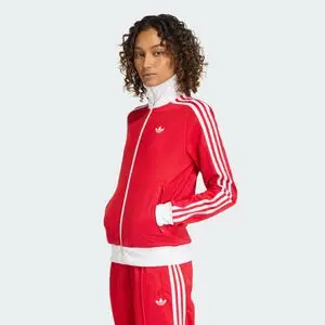 Red Performance Track Tops for Women