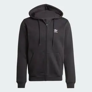 Adidas Trefoil Essentials Full-zip Hoodie - Black