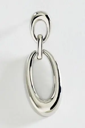 Anthropologie Linked Metal Drop Earrings