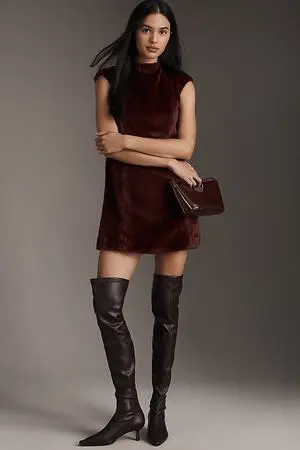 HUTCH Dev Faux Fur Mini Dress