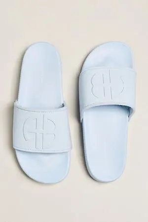 ANINE BING Isla Slide Sandals - Light Blue