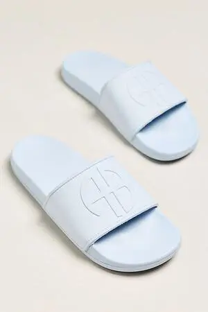 ANINE BING Isla Slide Sandals - Light Blue
