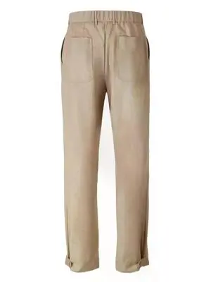 Brioni Wool Trousers With Elastic Waistband