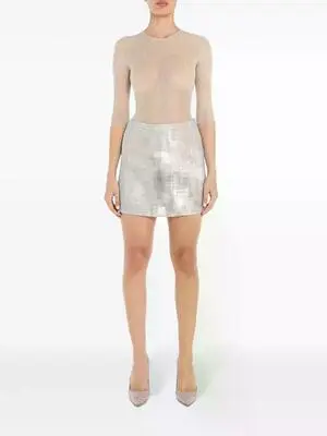 CELIA KRITHARIOTI Crystal-embellished Straight Skirt