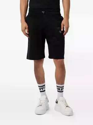 Philipp Plein Fleece Logo Shorts