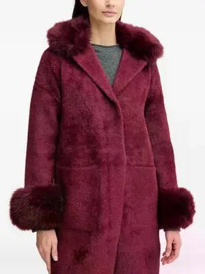 Joseph Ribkoff Faux-fur Trim Coat
