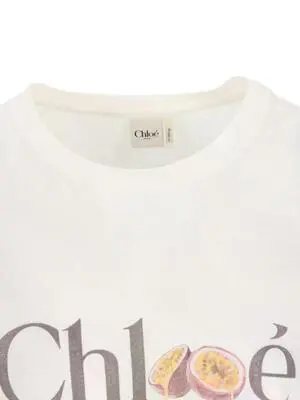 Chloé Logo T-shirt - Neutrals