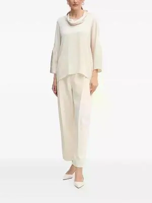 Joseph Ribkoff Cowl-neck Blouse - Neutrals