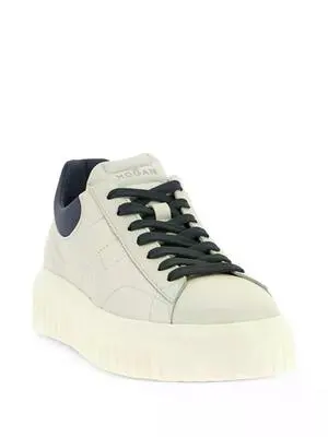 Hogan H-stripes Leather Sneakers - Neutrals