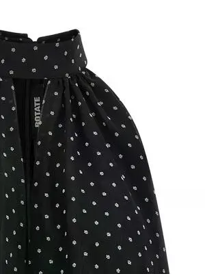 ROTATE BY BIRGER CHRISTENSEN Halterneck Top With Bow Detail