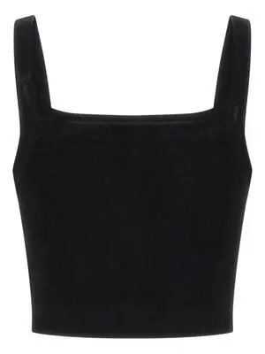 Balmain Button-detail Top - Black