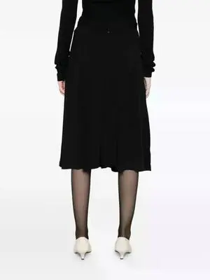TOTEME Fluid Midi Skirt - Black