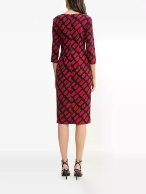 Joseph Ribkoff Printed Knotted Midi Dress