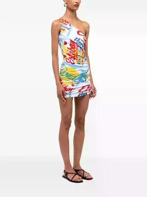 DONDE ESTEBAN Bazurto One-shoulder Mini Dress