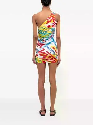 DONDE ESTEBAN Bazurto One-shoulder Mini Dress