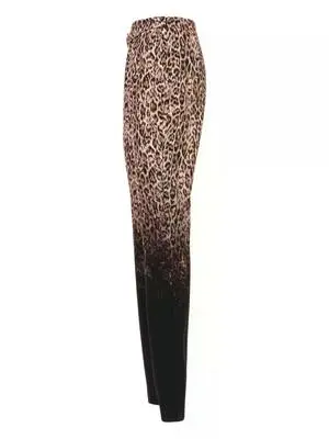 Just Cavalli Leopard-print Gradient Trousers